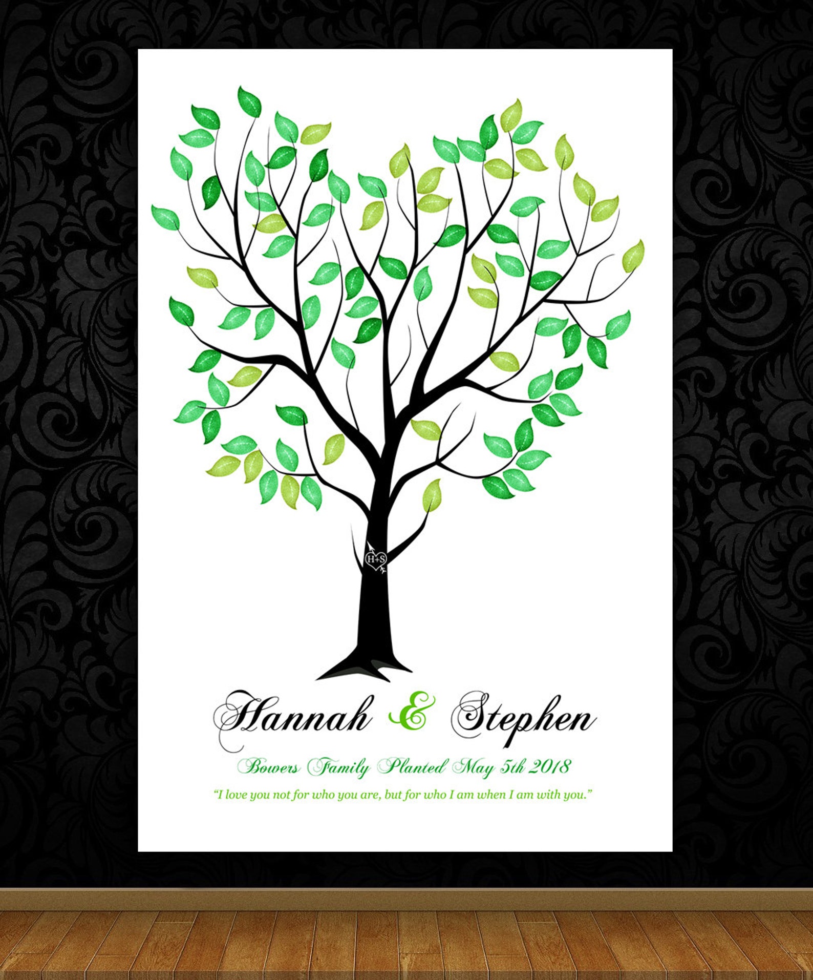 Wedding Guestbook Tree Guestbook for 200-250 Guests | Etsy