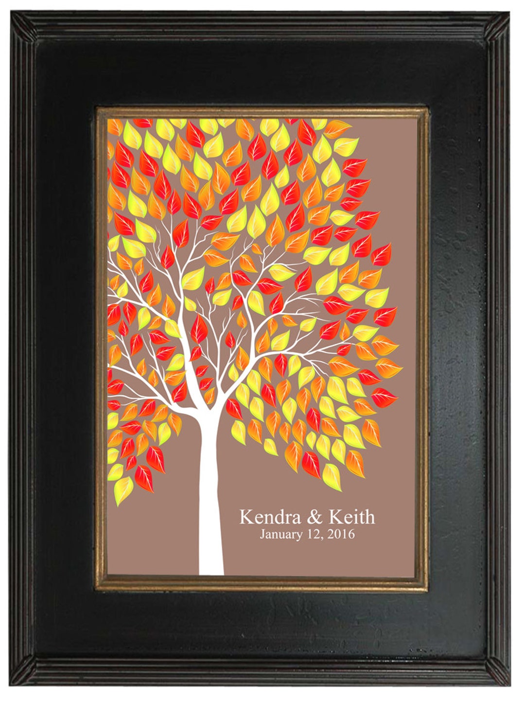 SIGNATURE GUEST TREE, Unique Wedding Guest Book, Sugar Vine Art, an ...