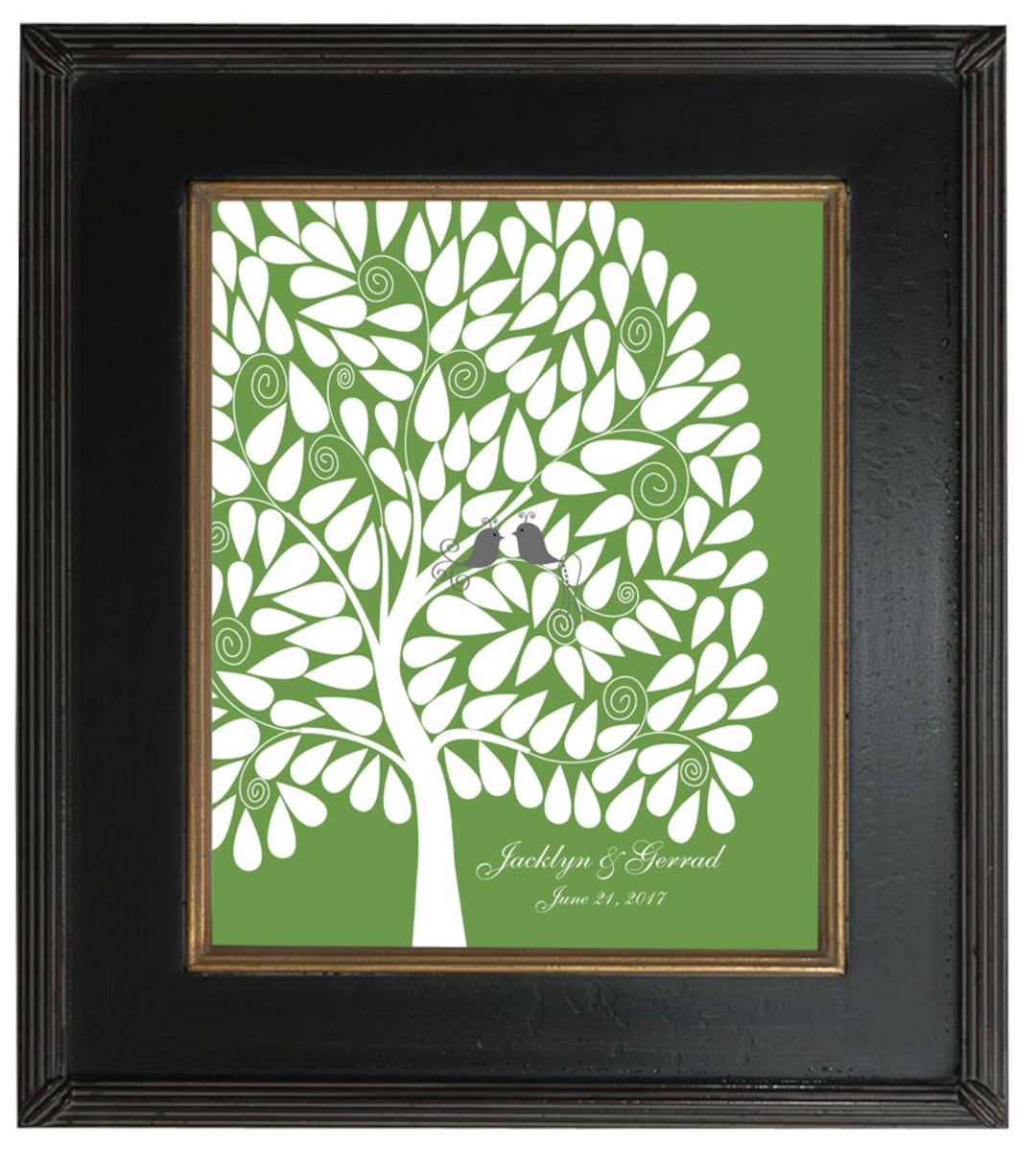 Signature GUEST TREE, Unique Wedding Guest Book, an Interactive Art ...