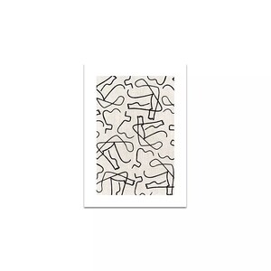 Desert Beauty Sea Beach Landscape Abstract Lines Canvas Poster ...