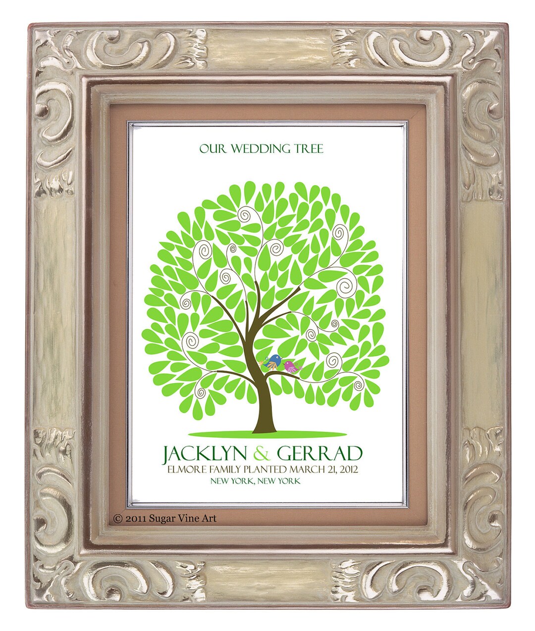 Wedding Signature Tree Guest Book: Spring Thumbprint Poster (16x20) - Etsy