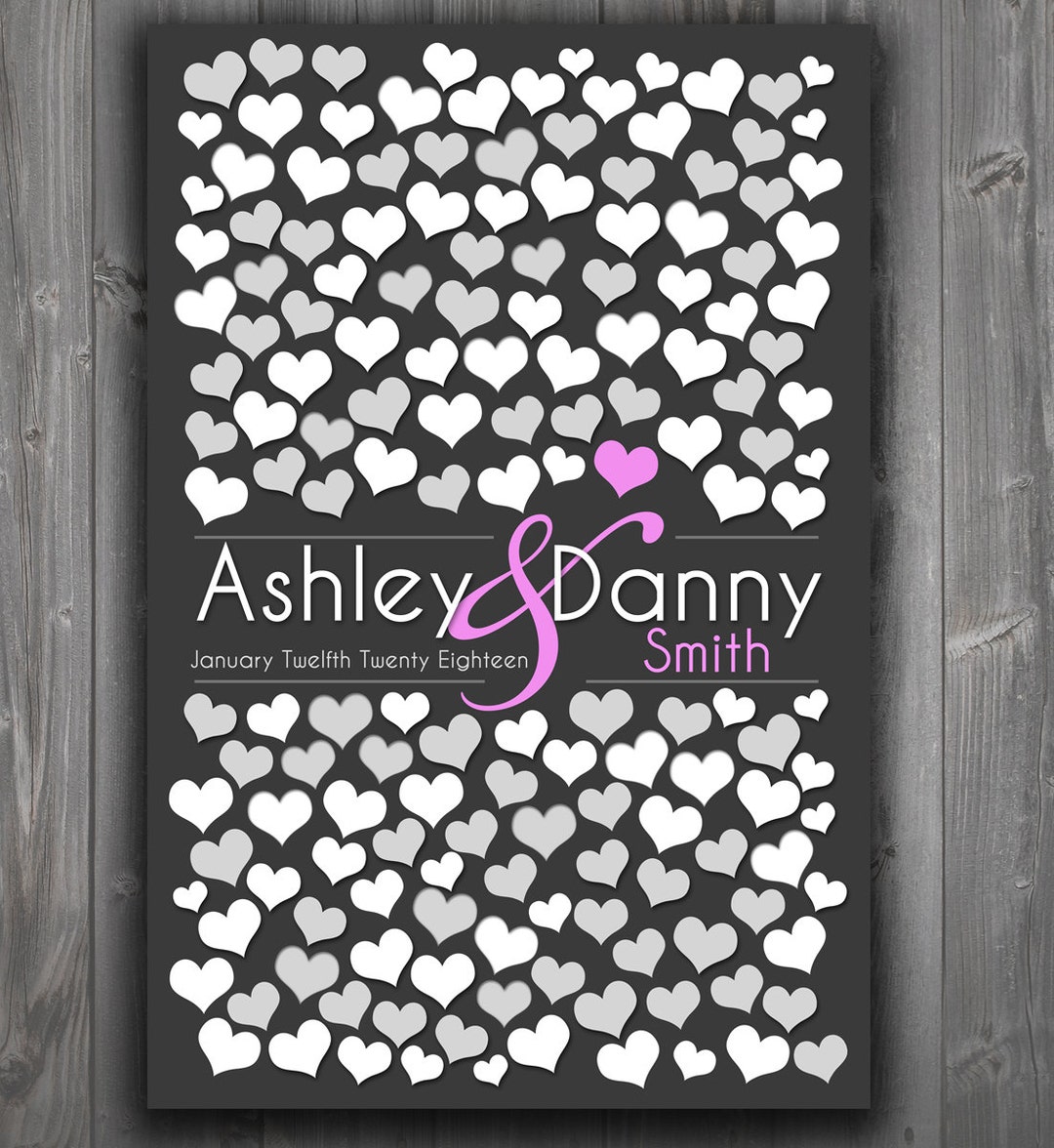 151 Guest Sign in 20x30 | Unique Wedding Guest Book | Wedding ...