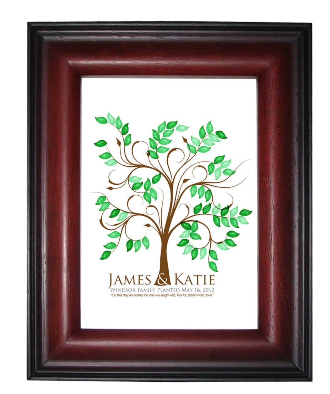 THUMBPRINT TREE, Wedding Tree Guest Book, Fingerprint Guest Tree ...