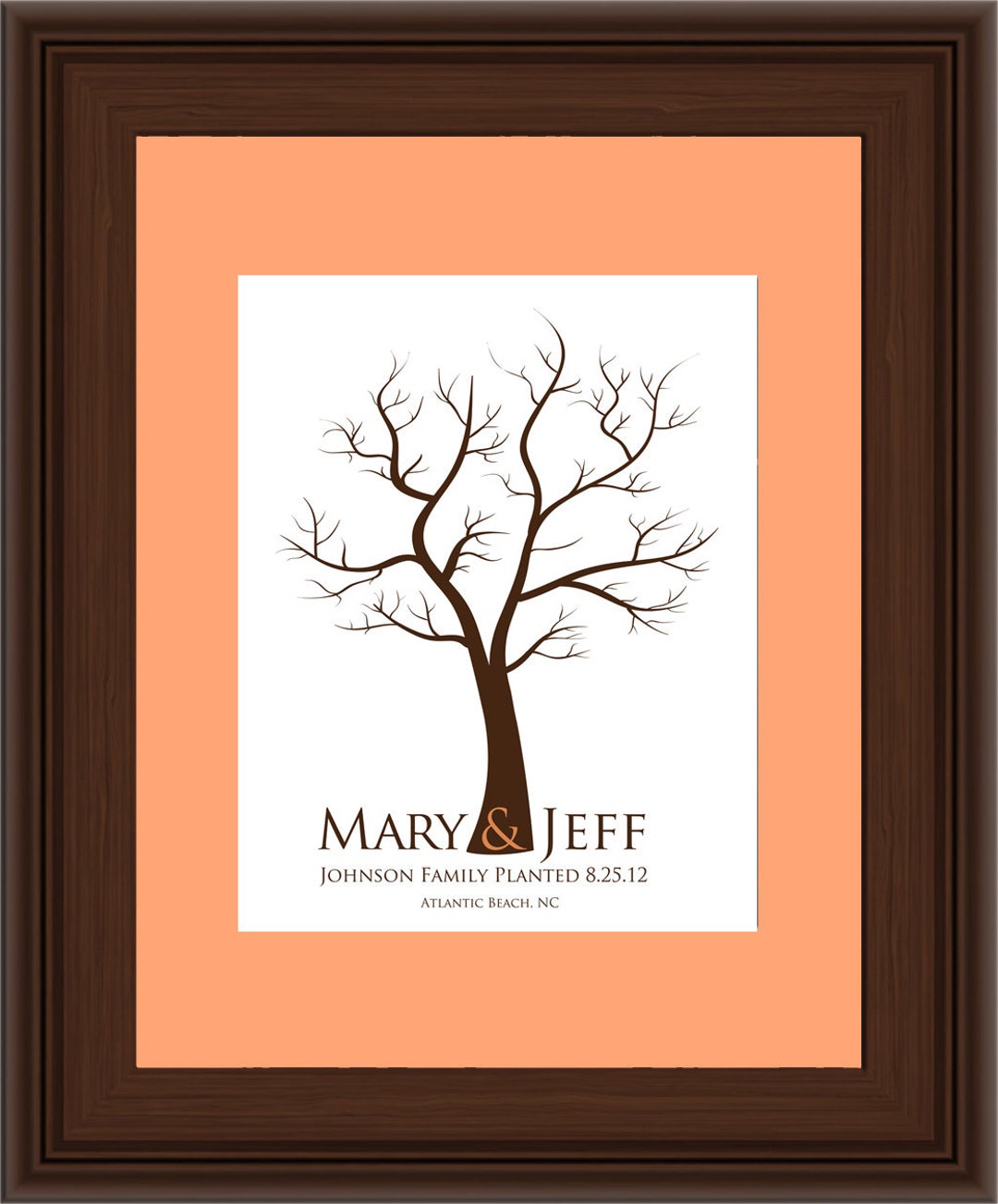 Digital THUMBPRINT TREE Printable Wedding Tree Guest Book - Etsy