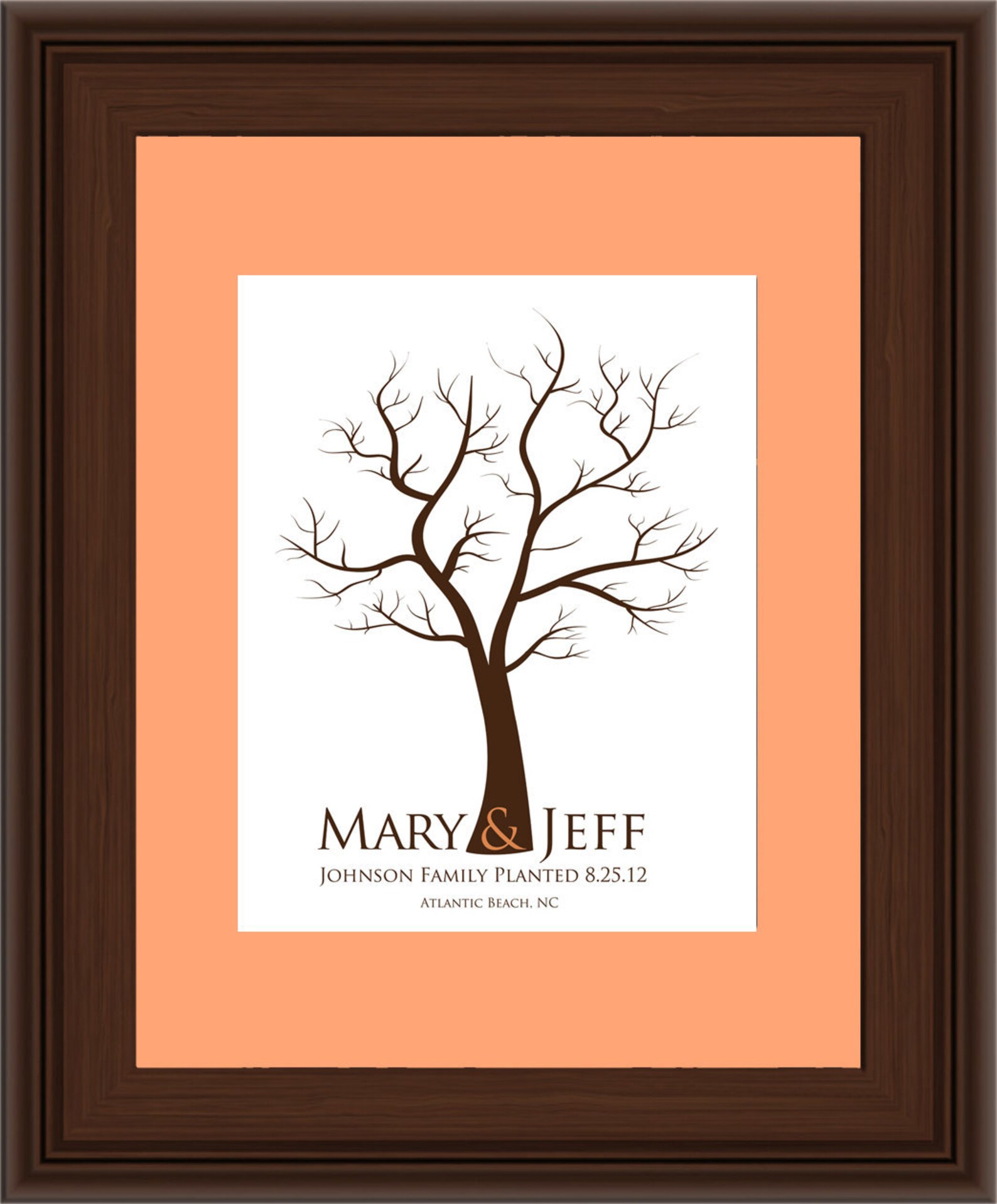 Digital THUMBPRINT TREE Printable Wedding Tree Guest Book - Etsy