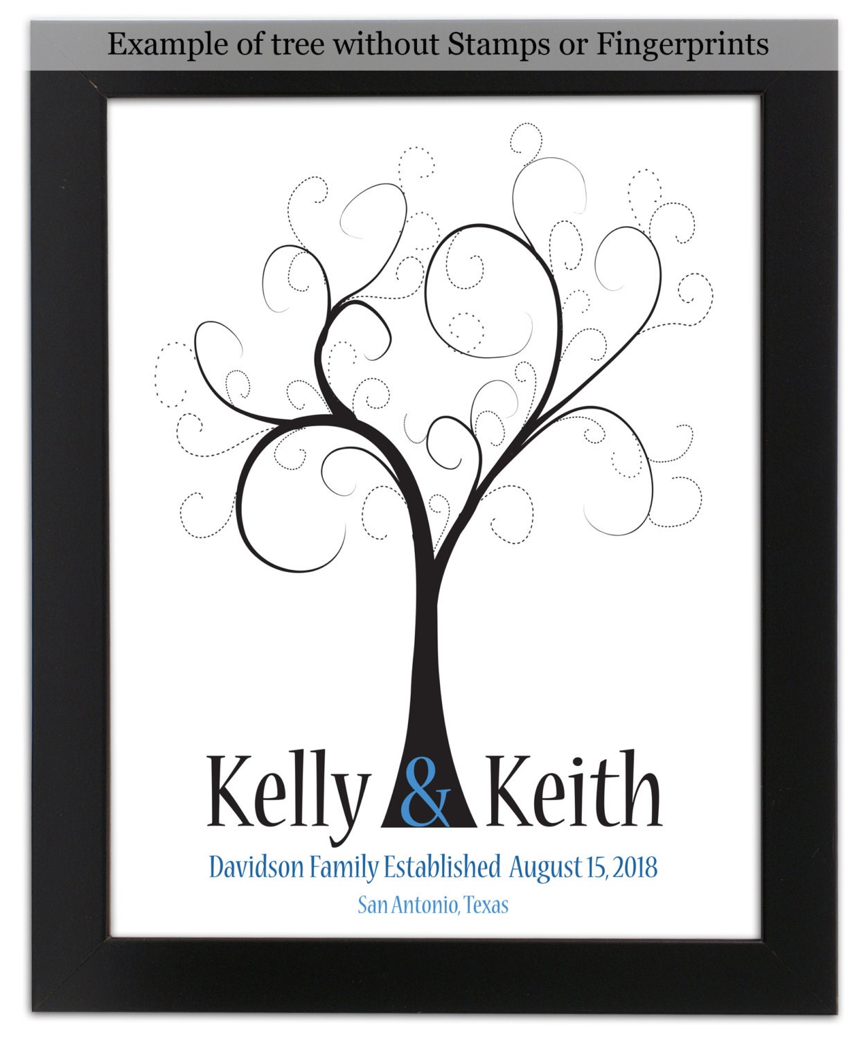 Make Your Own Fingerprint Tree 8x10