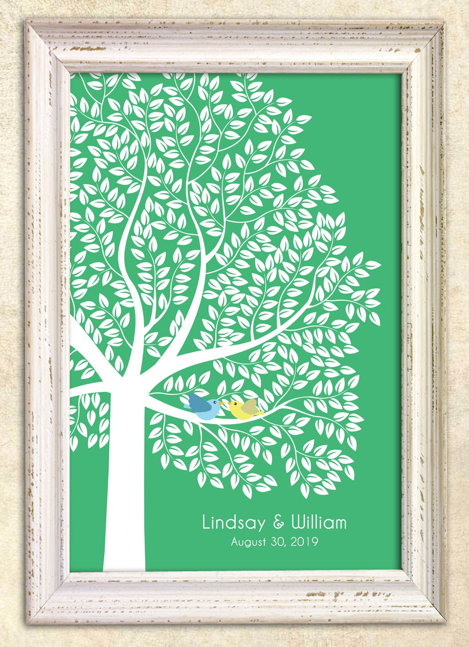 300 Plus guests signature GUEST TREE Unique Wedding Guest | Etsy