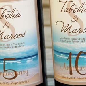 Beach Wine Labels Wedding Guest Book, Beach Wine Labels, WINE LABELS ...
