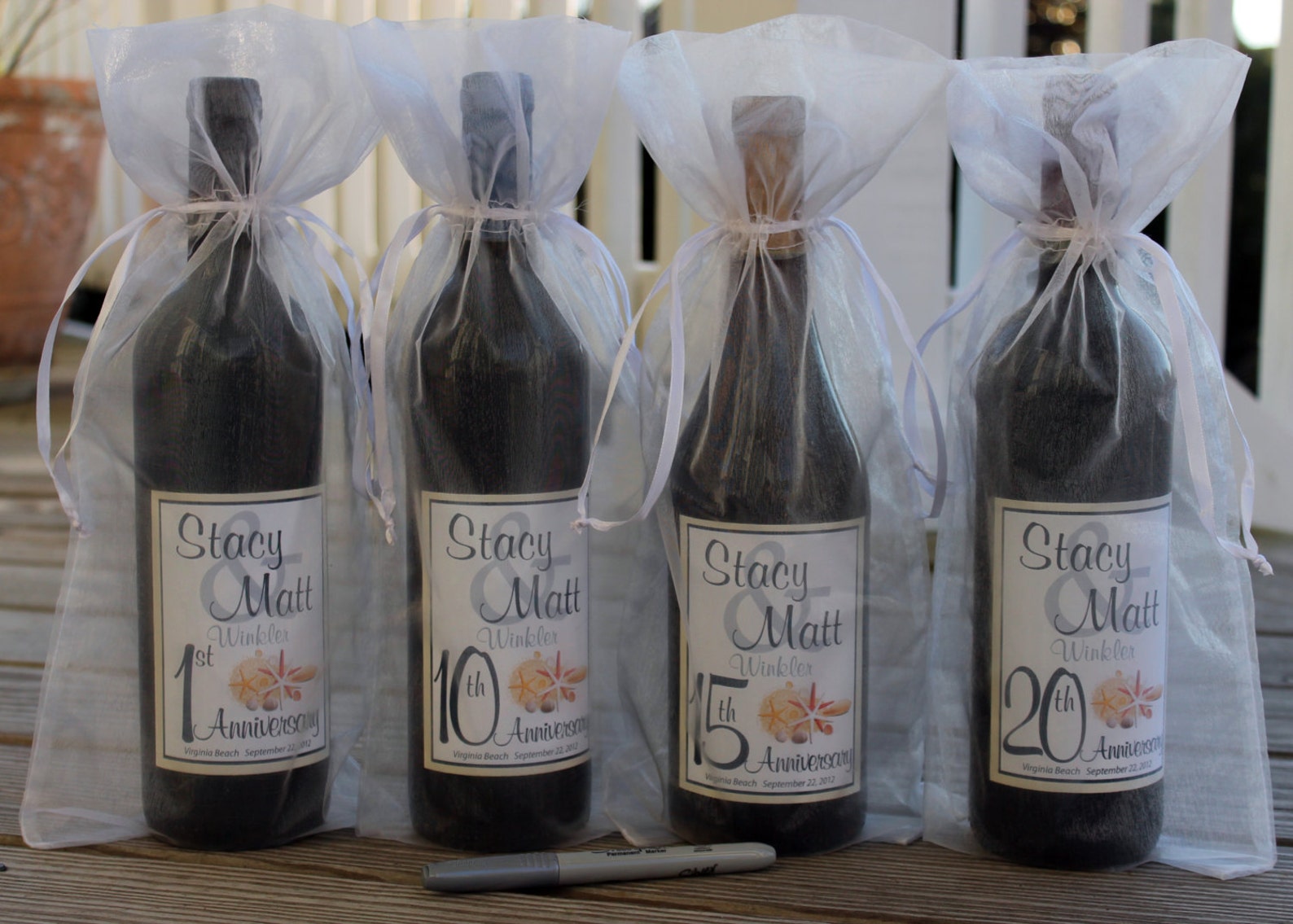 Custom Beach labels Beach wedding labels Wine Bottle Guest | Etsy