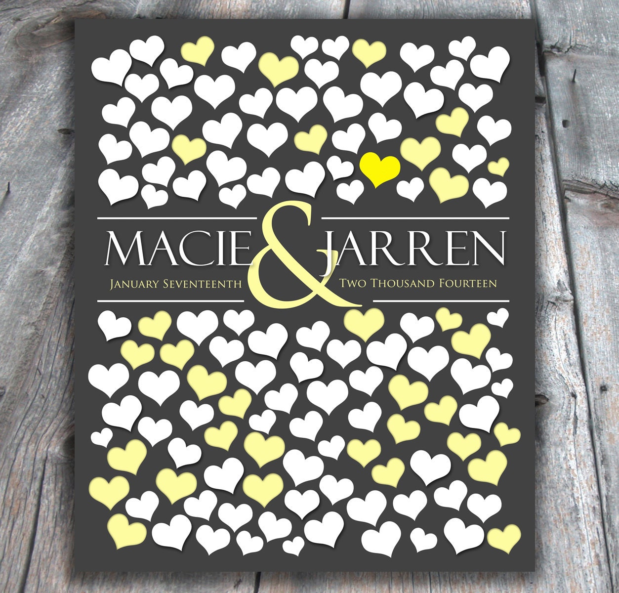 PERSONALIZED WEDDING GIFT Poster Anniversary Gift Engagement | Etsy