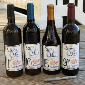 Beach Wine Labels Wedding Guest Book Beach Wine Labels WINE - Etsy