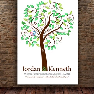 Wedding Tree Guest Book Wedding Tree Guestbook Custom | Etsy