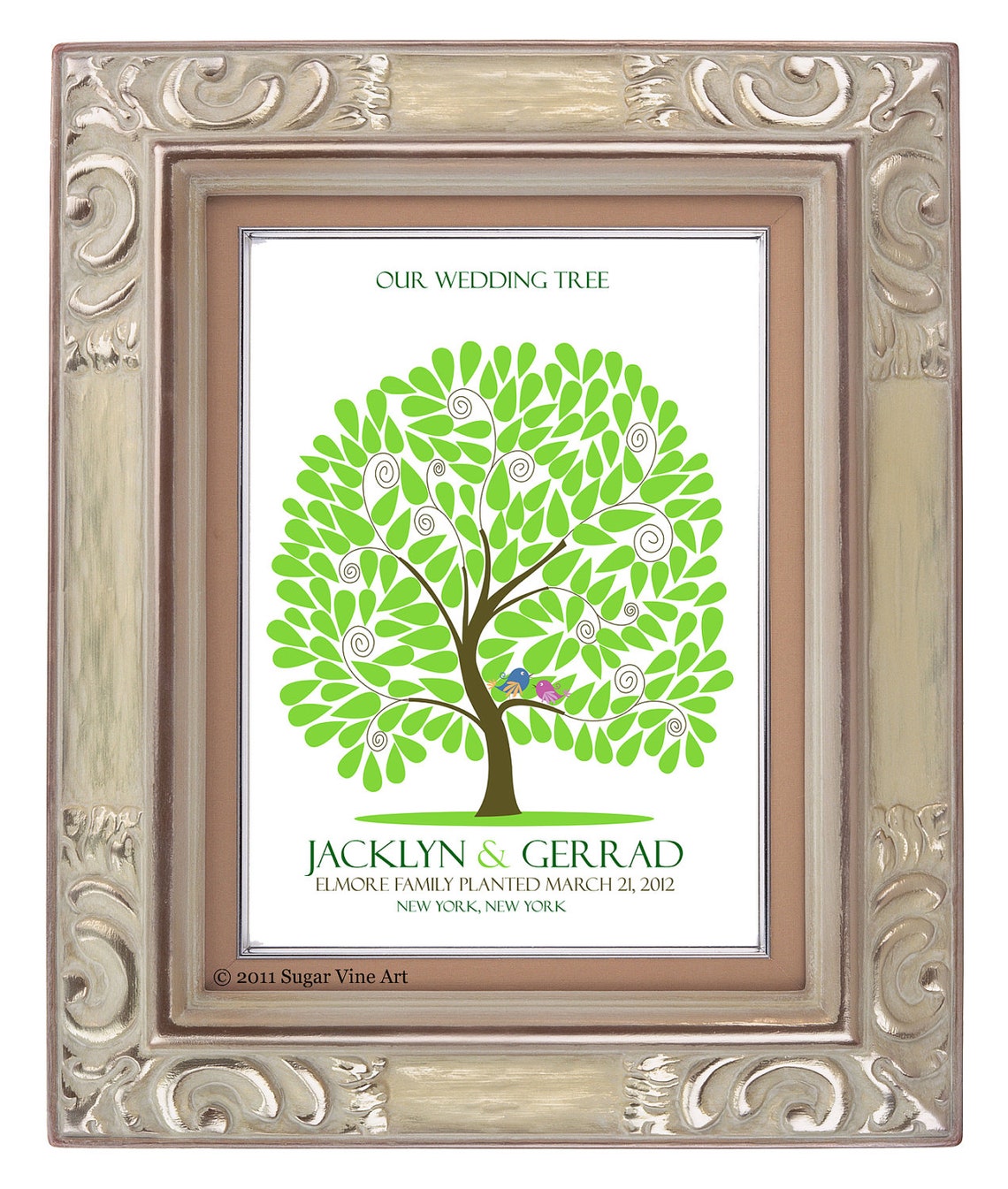 Digital Signature THUMBPRINT TREE Printable Wedding Tree | Etsy