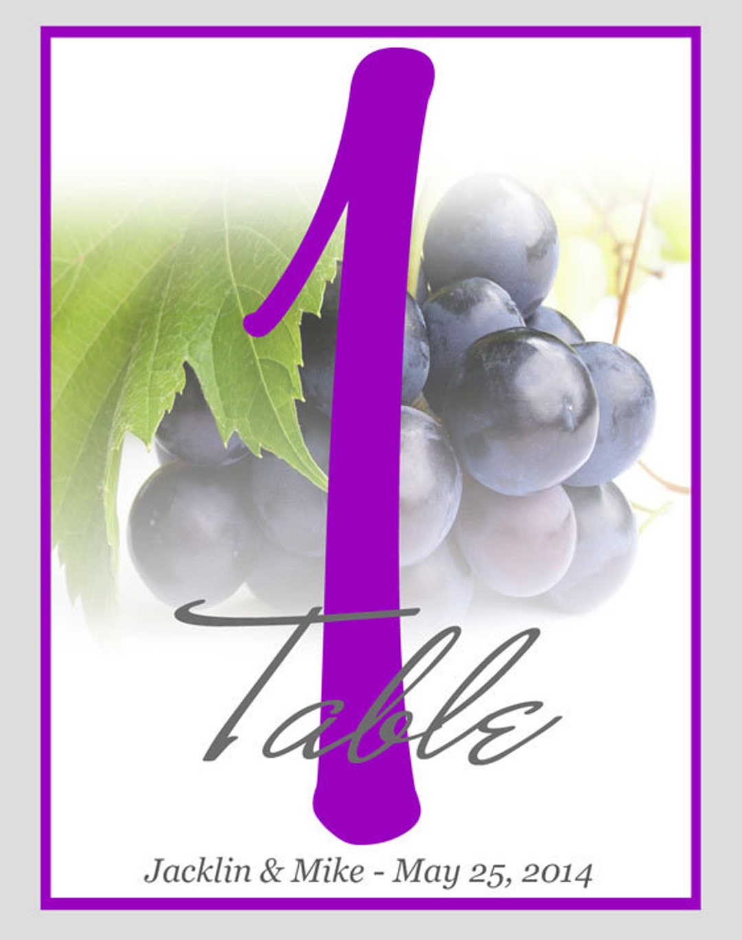 Custom Wine Bottle Table Number Labels - Vineyard Wedding (set of 10 ...