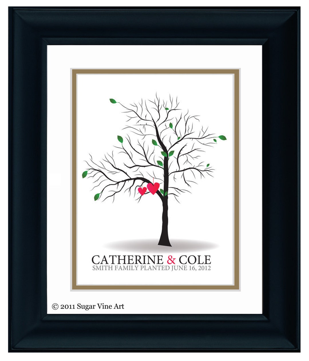 WEDDING TREE GUEST Book, Thumbprint Tree, Fingerprint Guest Tree ...