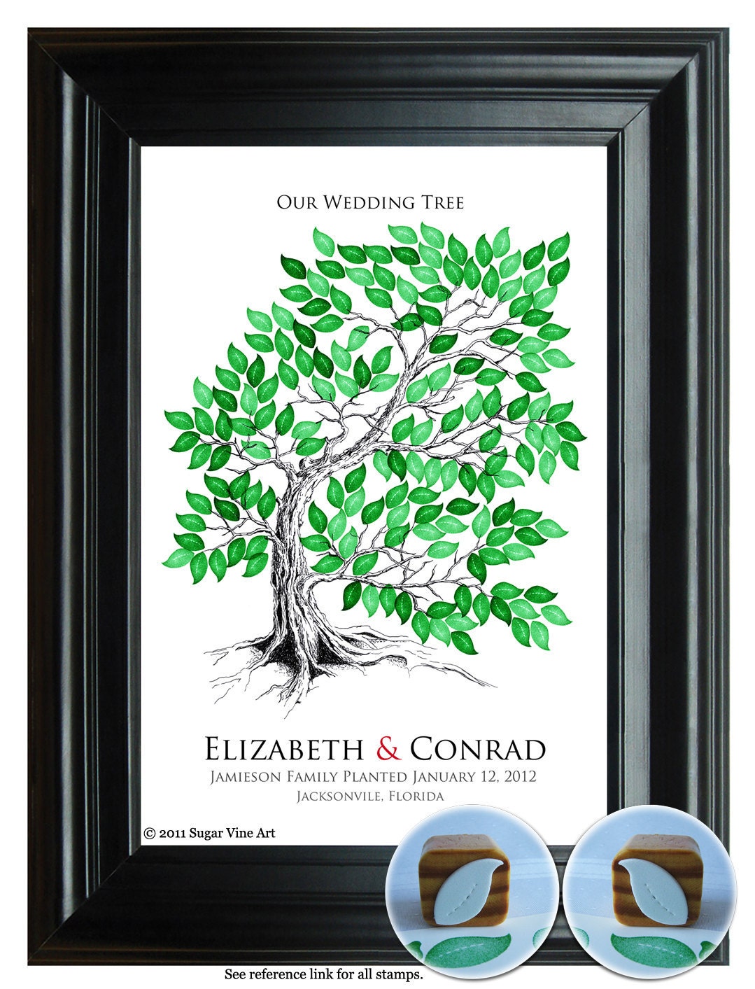 WEDDING TREE GUEST Book Original Wedding Tree Drawn Guest | Etsy