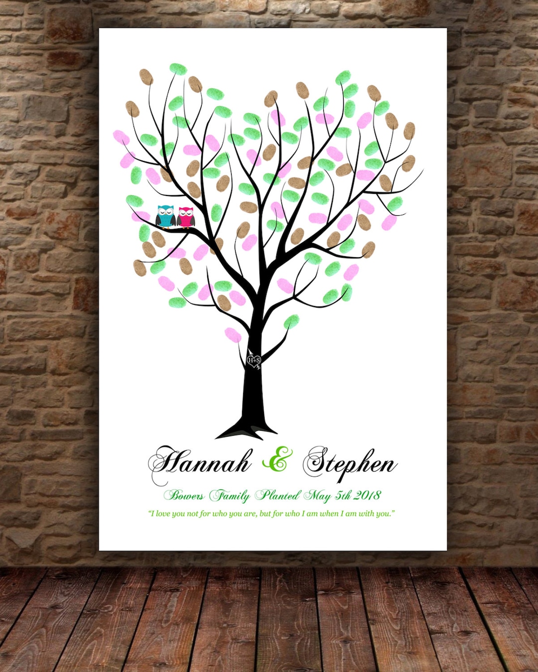 Wedding Guestbook Tree | Guestbook for 200-250 Guests | Wedding Tree ...