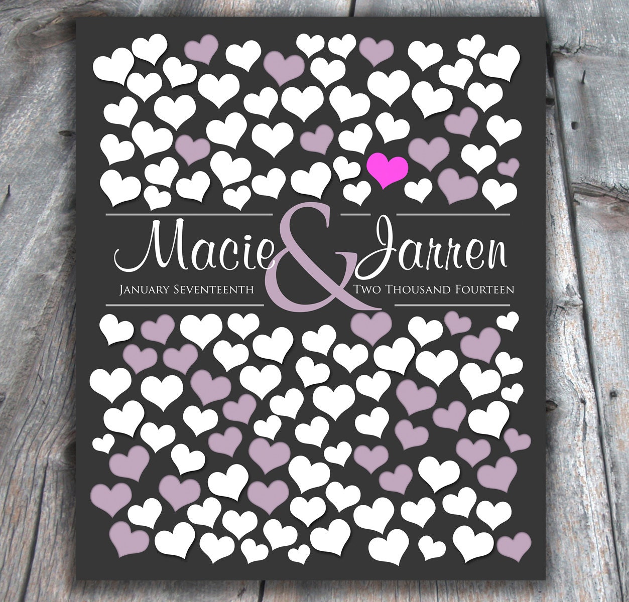 BRIDAL GIFT POSTER Custom Wedding Guestbook Poster Wedding - Etsy