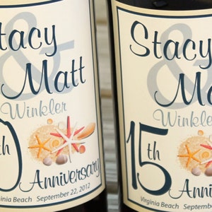 Beach Wine Labels Wedding Guest Book Beach Wine Labels WINE - Etsy