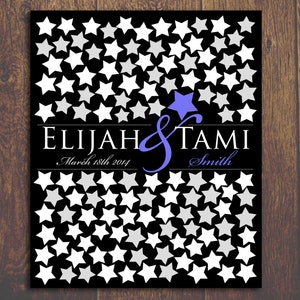 Stars Signature Poster Large 123 Guest Sign in 20x24 Unique Gift Guest ...