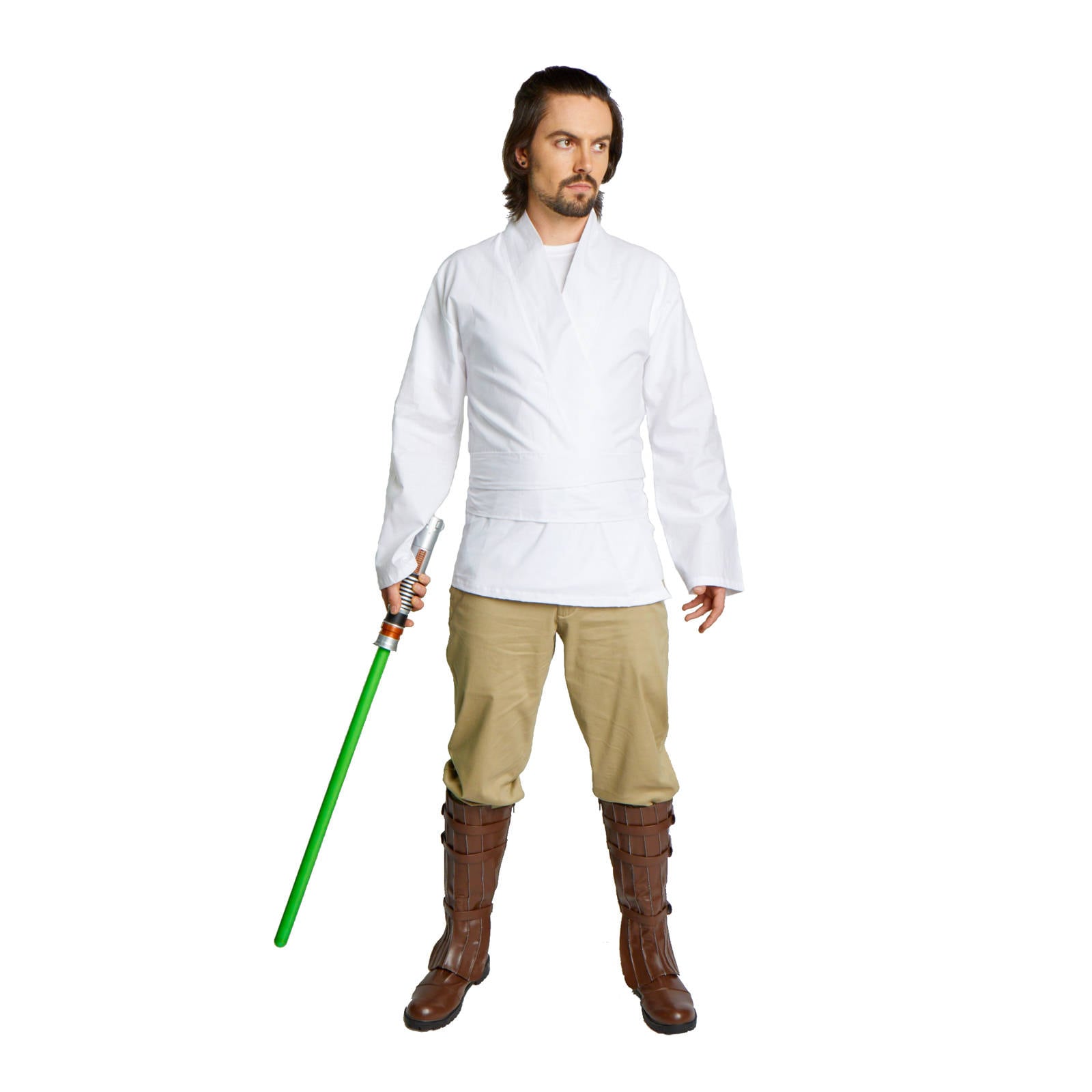 Jedi Costume Tunic Shirt Adult White - Etsy Australia