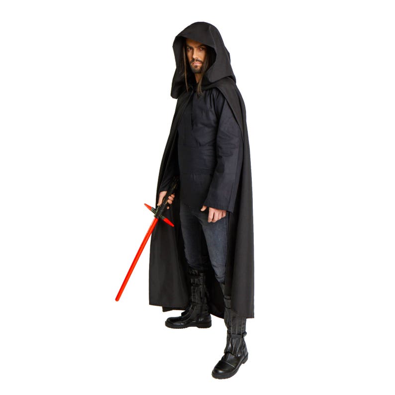 Sith Lord Kylo Ren Hooded Cape Costume Cloak Adult Black - Etsy Australia