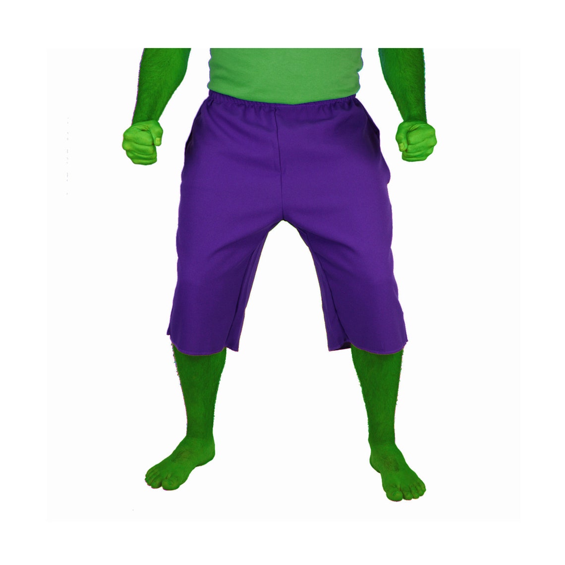 Incredible Hulk Purple Adult Costume Shorts Pants | Etsy