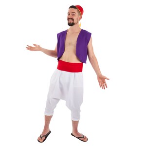 Men's Aladdin Desert Prince Costume With Hat - Etsy