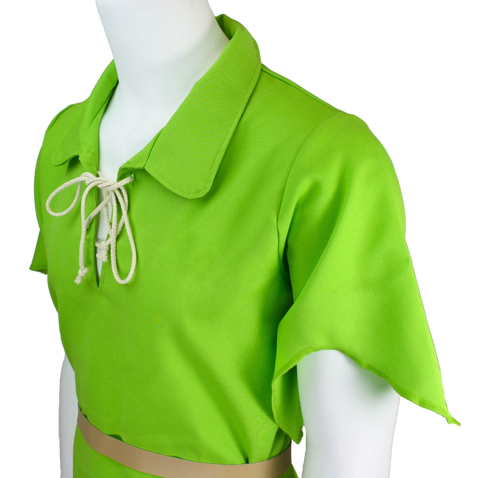 Men's Classic PETER PAN Lime Green Tunic Hat Elf Costume Adult - Etsy