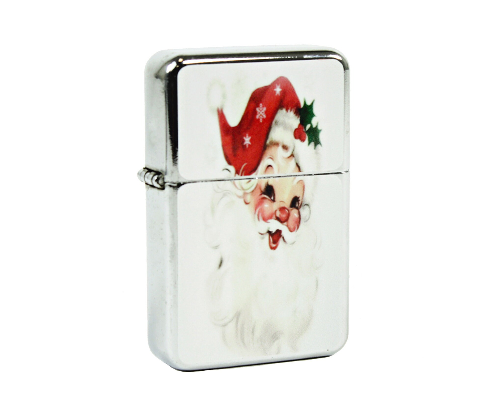 Tobacciana Art & Collectibles Retro Light Pink Santa Christmas ...