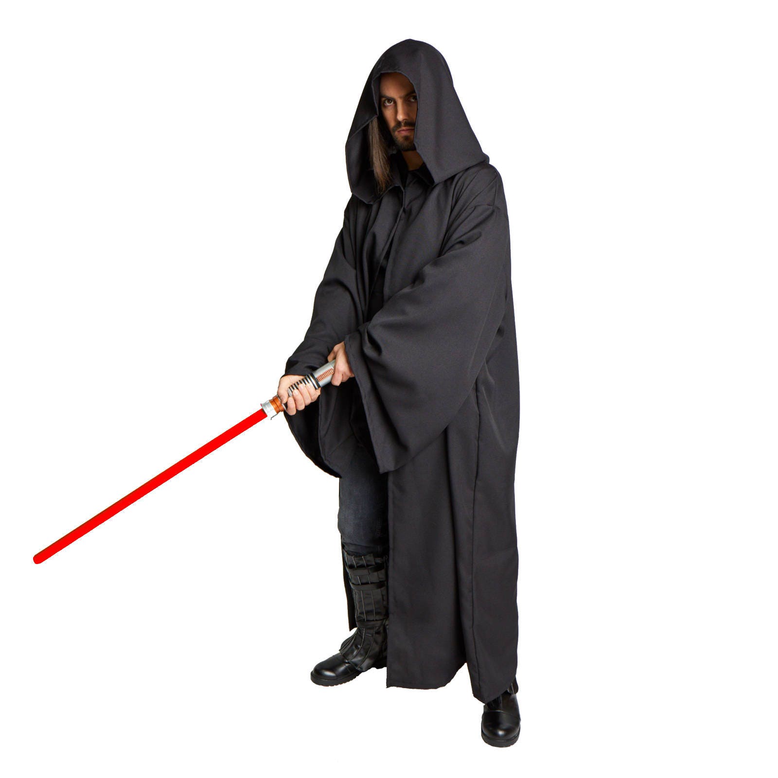 JEDI Sith Lord Wizard Costume Cloak Adult Black Small Medium Large - Etsy