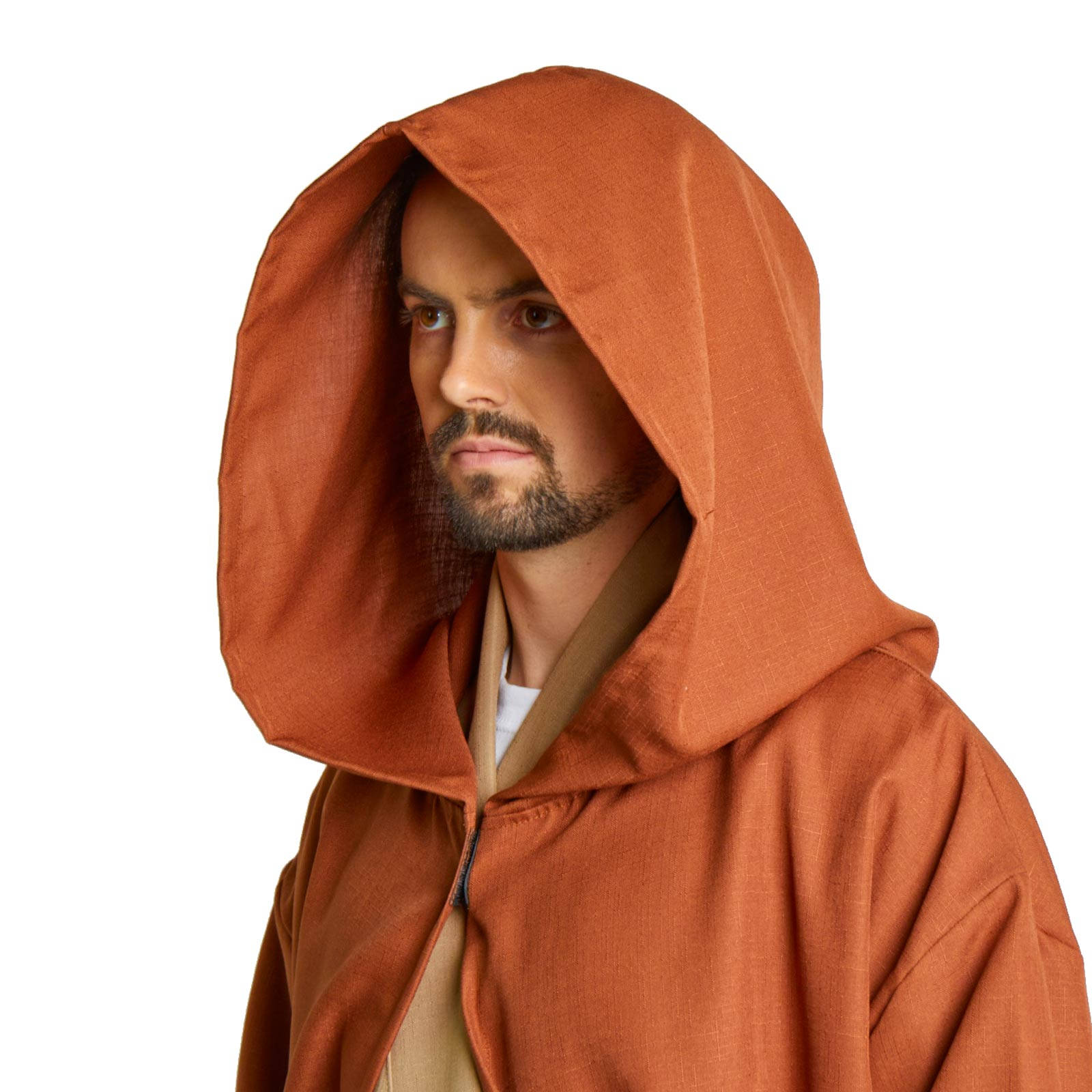 Men's JEDI Costume Cloak Monk Robe Chocolate | Etsy