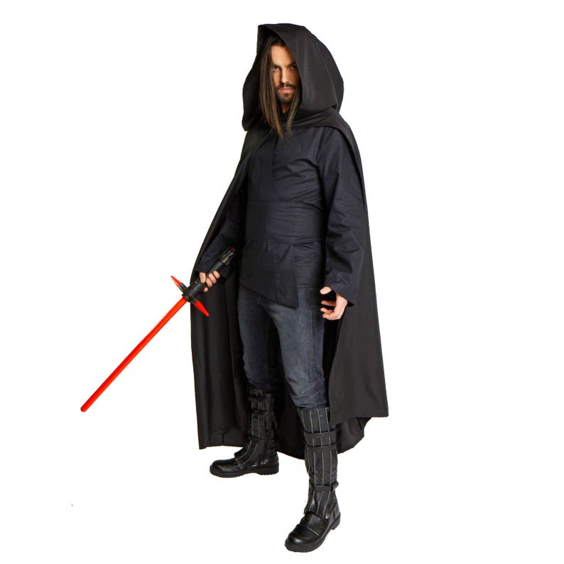 Sith Lord Kylo Ren Hooded Cape Costume Cloak Adult Black - Etsy Australia
