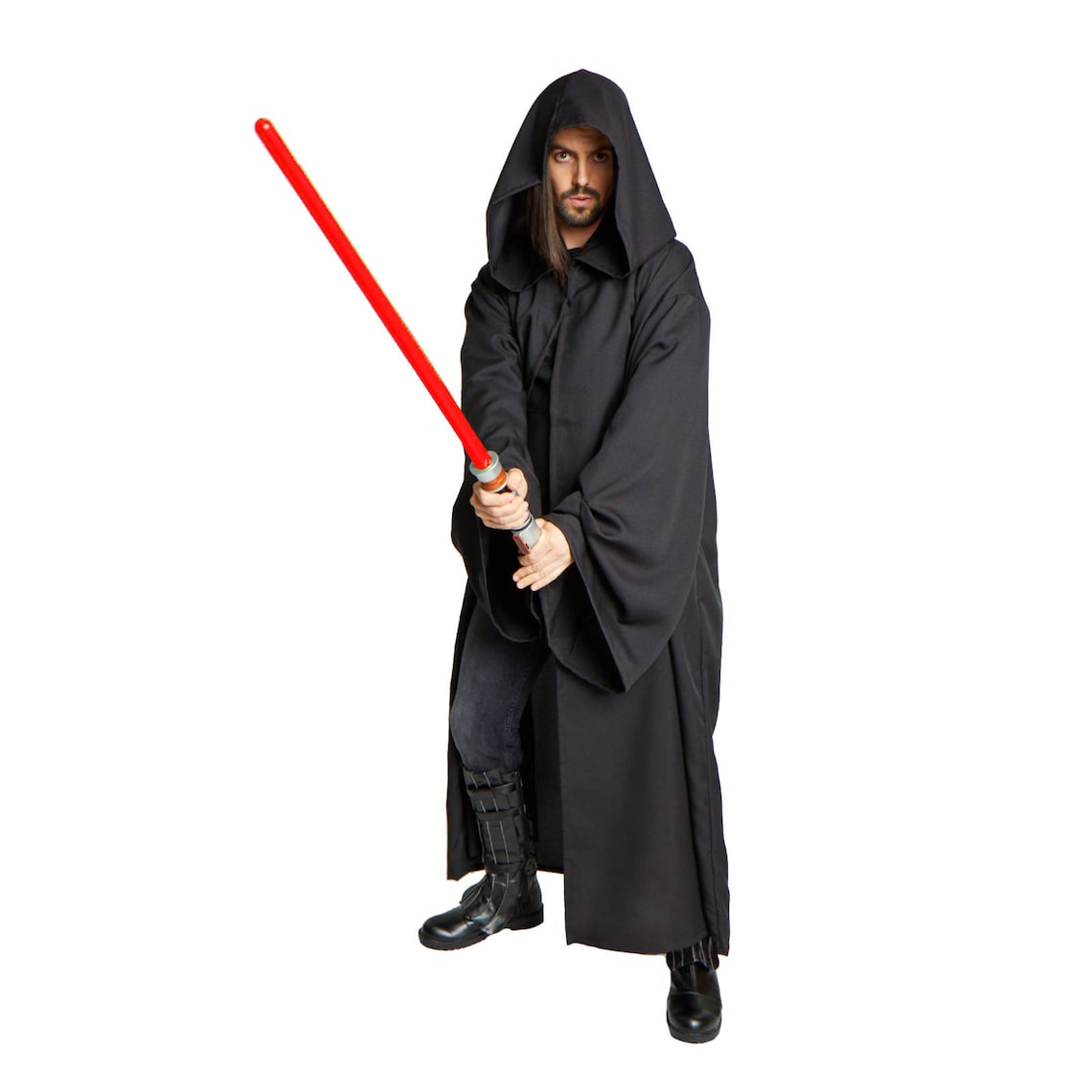 JEDI Sith Lord Wizard Costume Cloak Adult Black Small Medium - Etsy ...