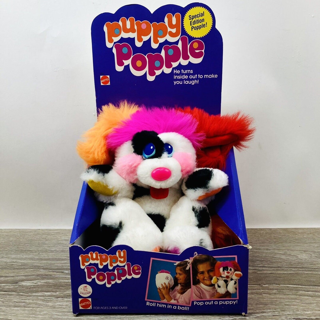 RARE Vintage 1986 Puppy Dog Popples Special Edition Plush Mattel Toy ...