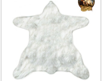 Faux Fur Bear Skin Rug Thick Soft and Realistic 9 Great | Etsy