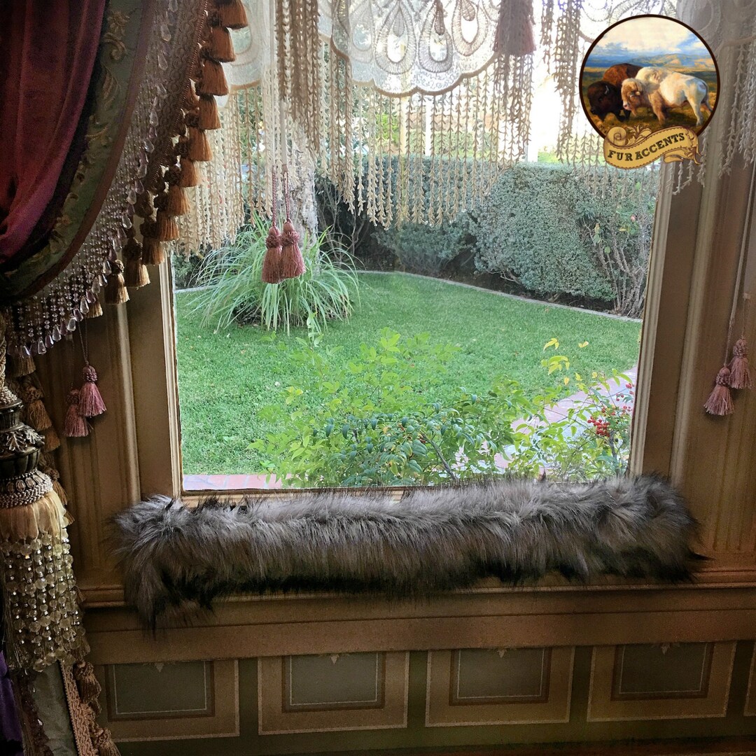Luxury Faux Fur Draft Stopper - Door Window Snake, Dust Guard - Etsy