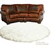 White Round Shag Rug Large Faux Sheepskin Shag Luxury - Etsy