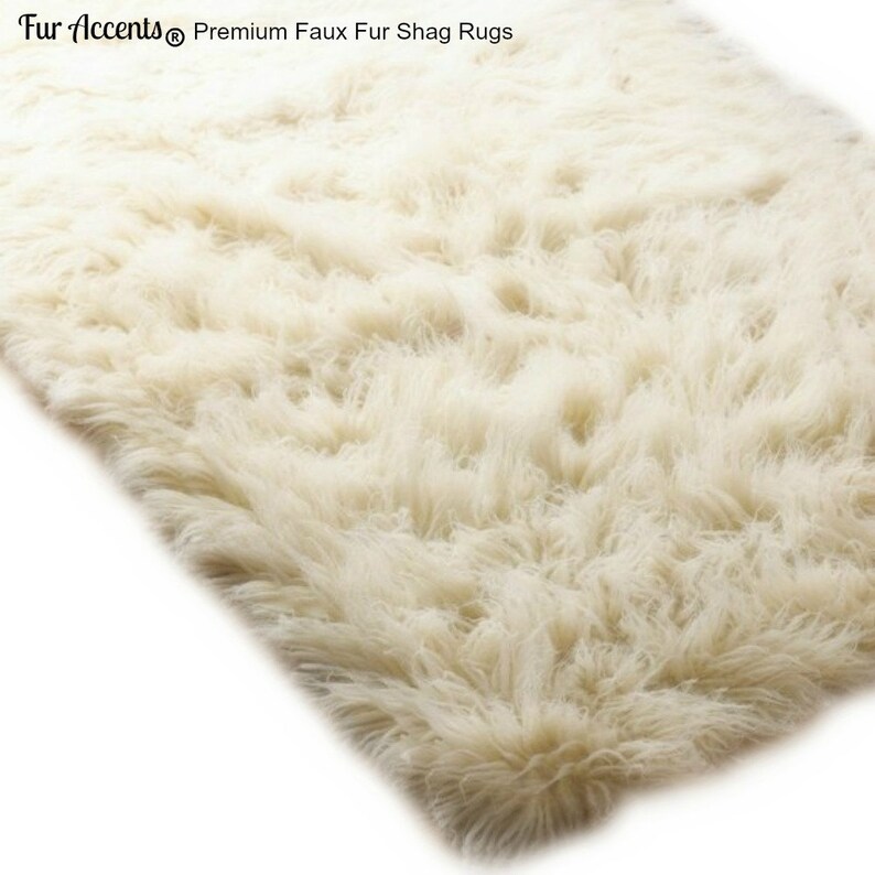 Faux Fur Area Rug - Rectangle - Shaggy Soft Ling Hair Mongolian Shag ...