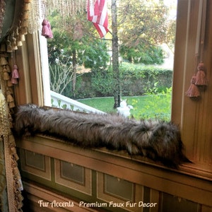 Faux Wolverine Fur Draft Stopper, Door Window Snake, Dust Guard - Etsy