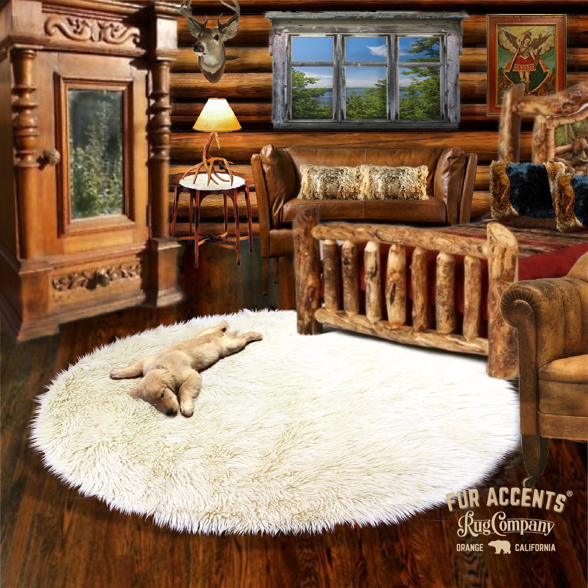 Faux Fur Sheepskin Rug Round Shaggy Soft Thick White - Etsy Israel