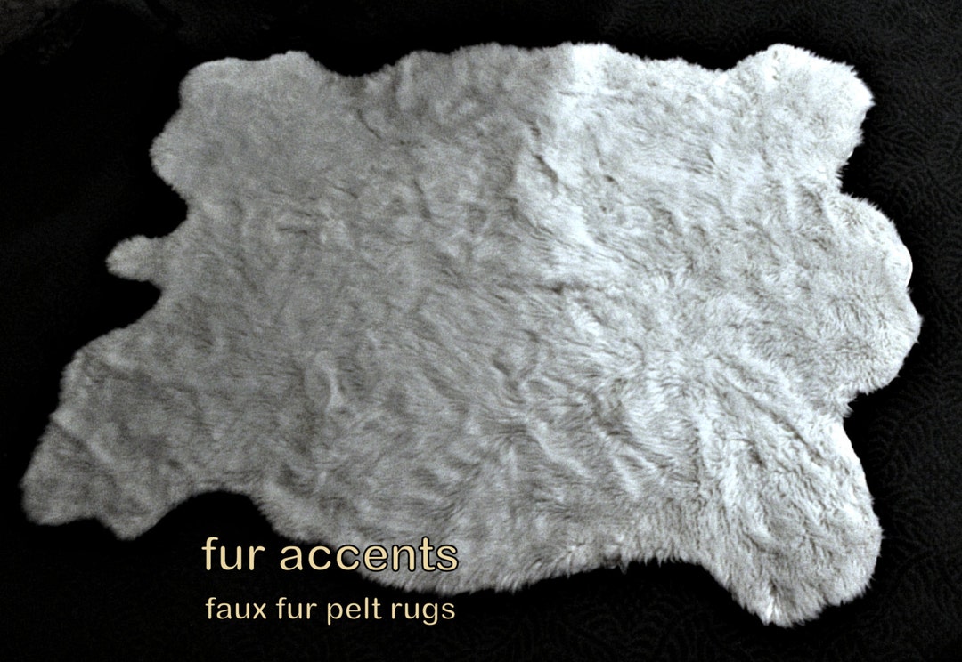 Faux Fur Buffalo Pelt Rug - Plains Buffalo - Sheepskin Rug - Bear Skin ...