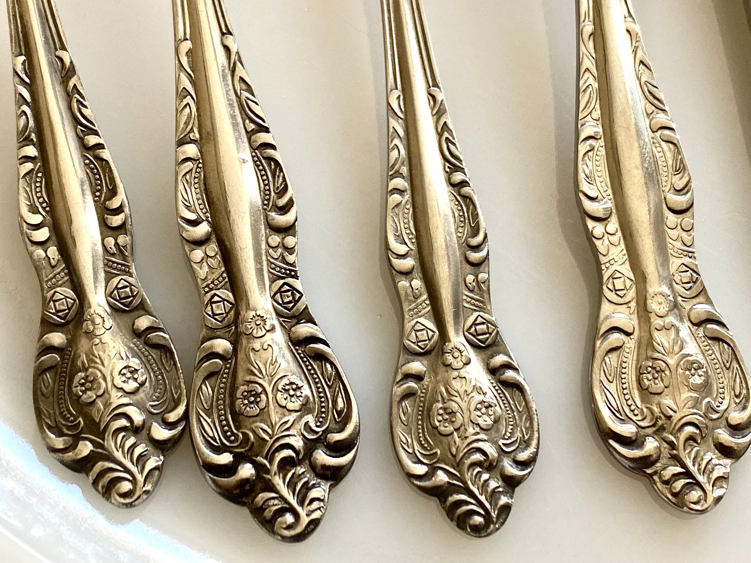 Vintage Stainless Flatware Set, NOS, Grandmillenial Stainless Steel ...