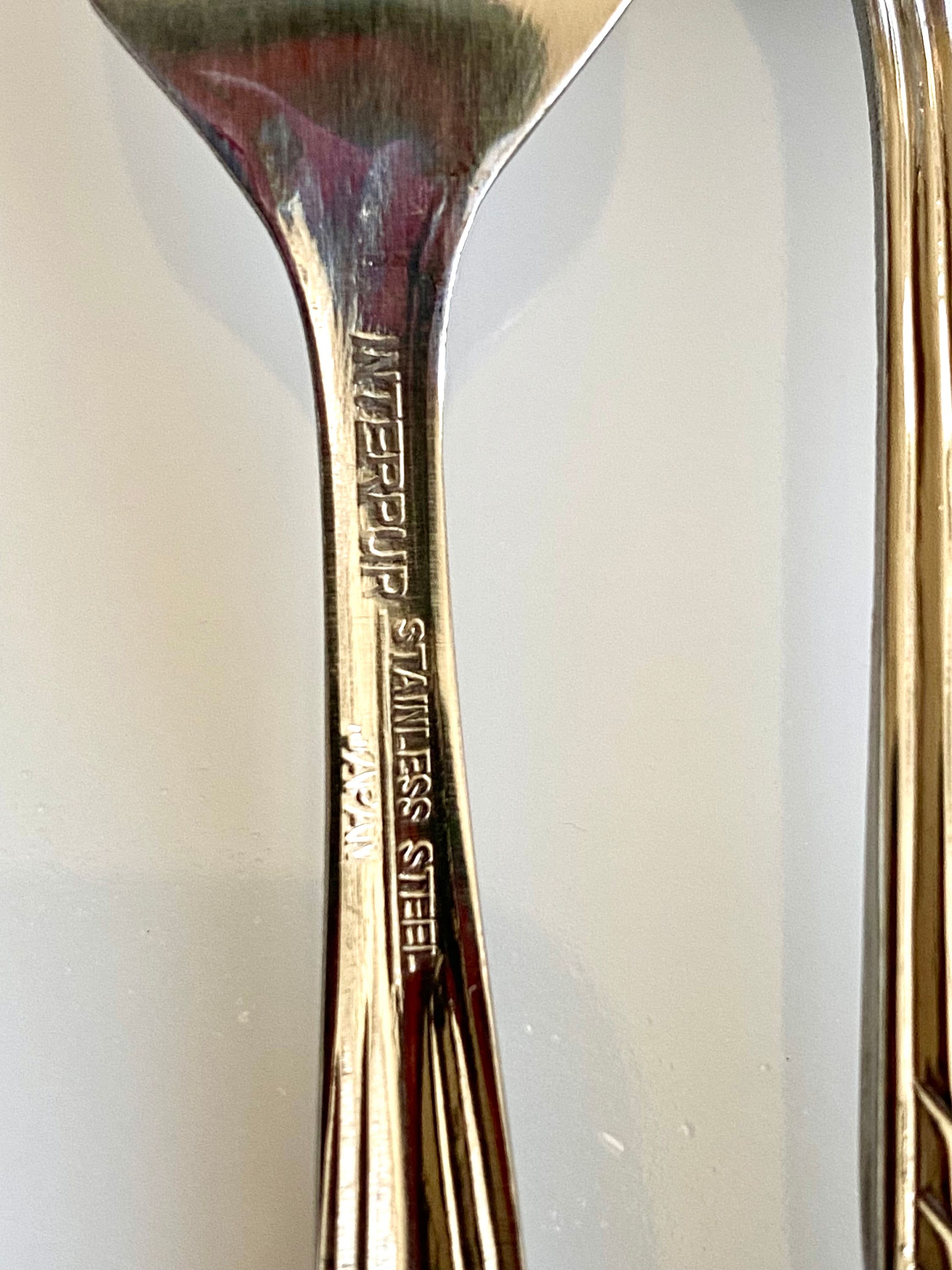 Vintage Stainless Flatware Set, by Interpur, Japan, NOS, Grandmillenial ...