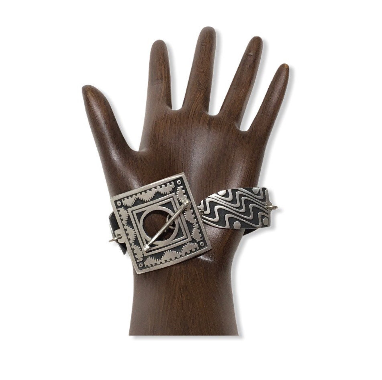 Alice Seely Bracelet Pewter Link - Etsy