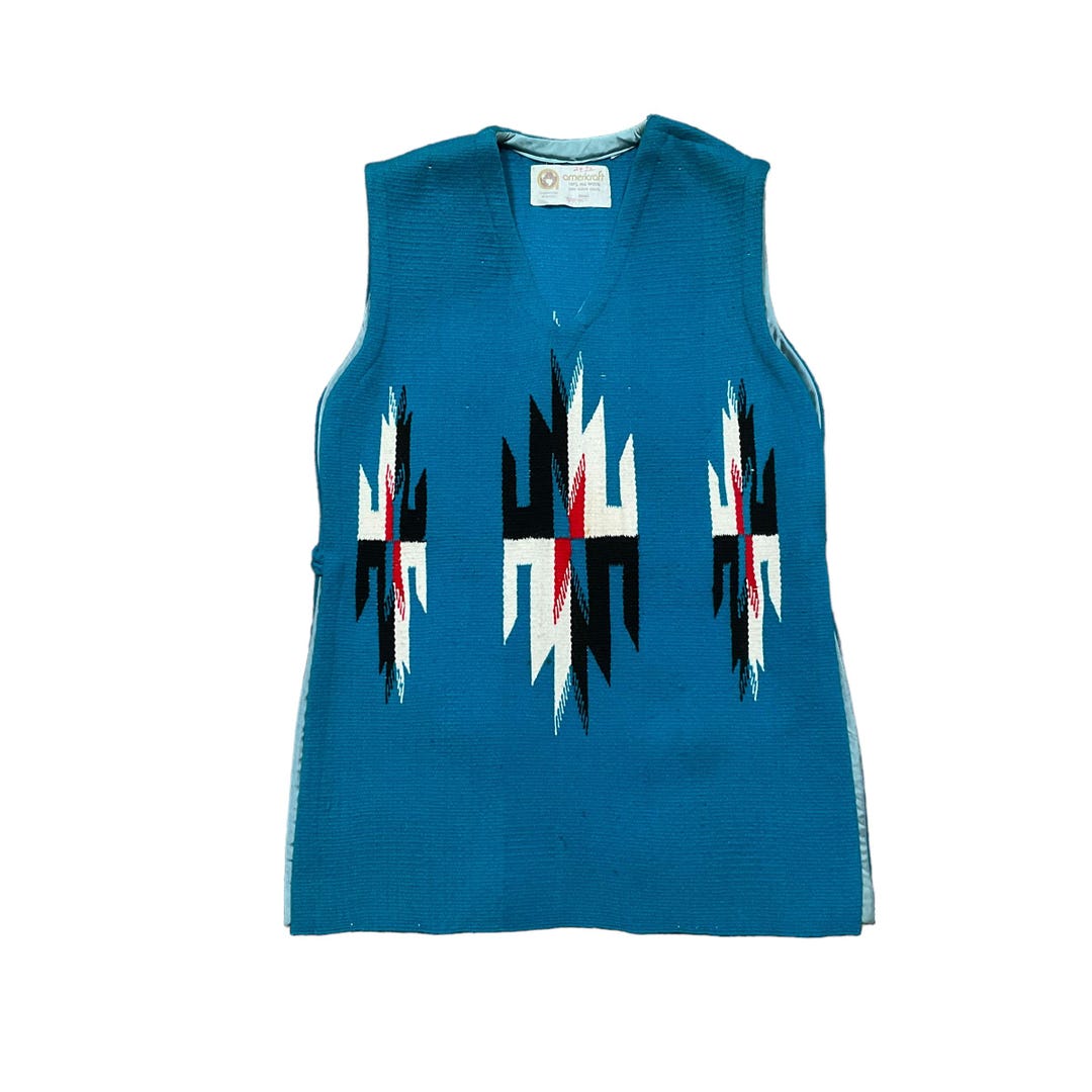 Chimayo Open Side Button Vest - Etsy