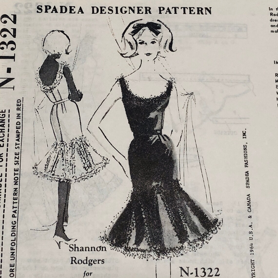 Spadea Sewing Pattern Party Dress Shannon Rodgers - Etsy