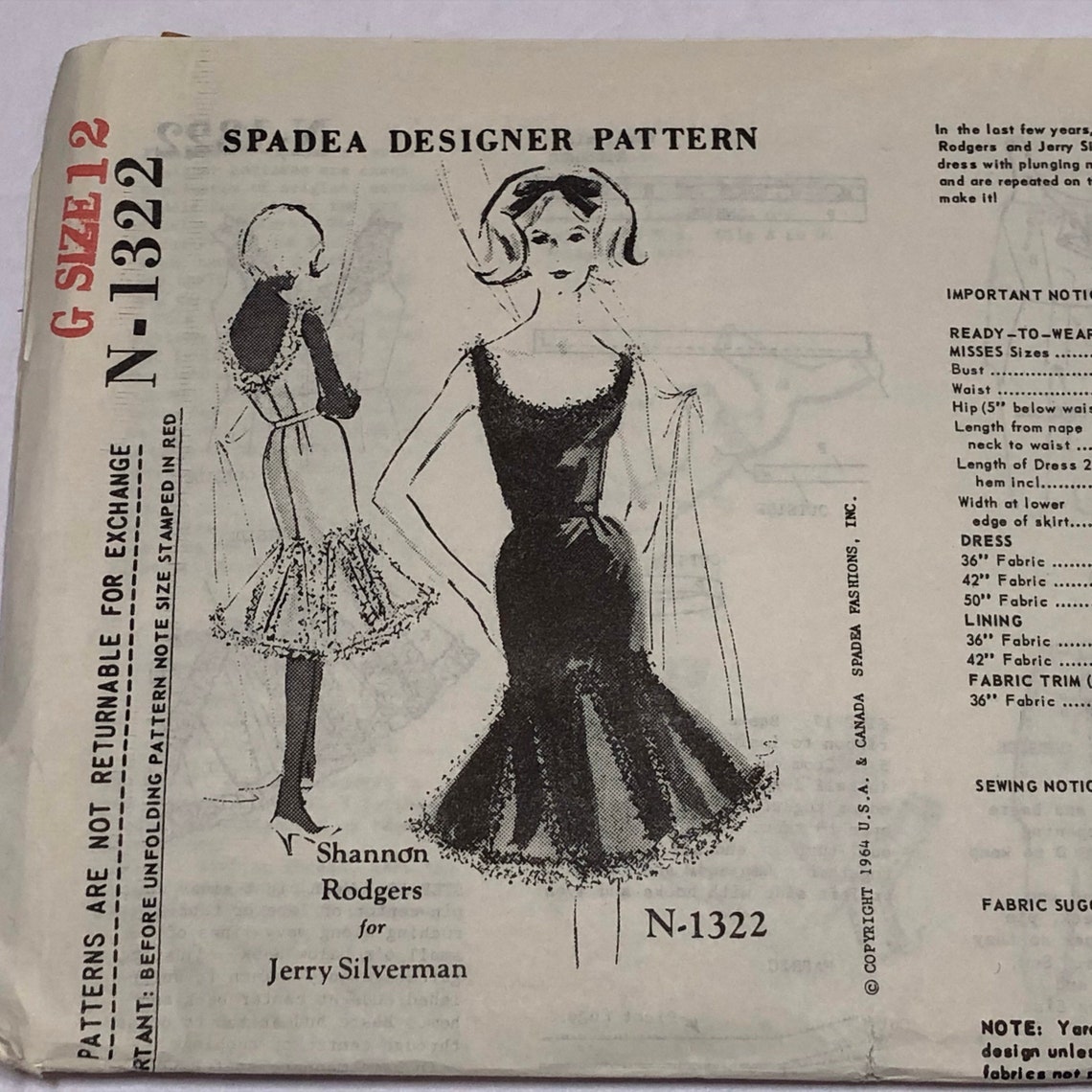 Spadea Sewing Pattern Party Dress Shannon Rodgers - Etsy