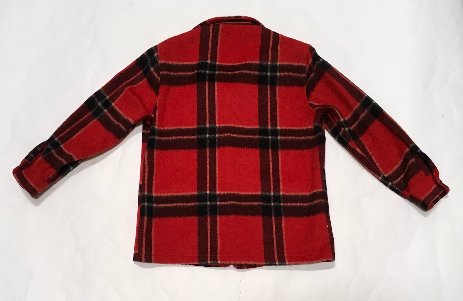 Hunting Jacket Red Wool Plaid Blazer Vintage Outerwear Size M - Etsy