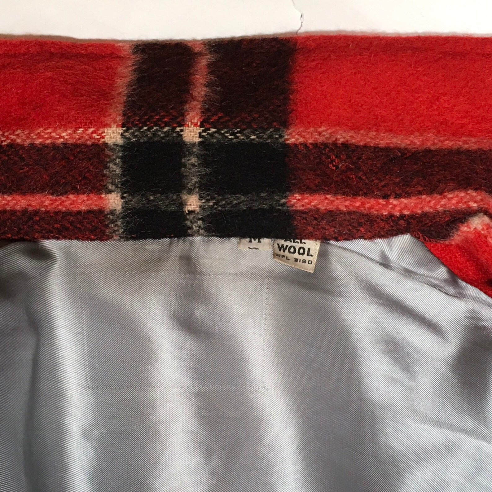 Hunting Jacket Red Wool Plaid Blazer Vintage Outerwear Size M - Etsy